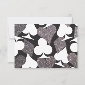 Destiny Silver Las Vegas Wedding QR code Reply RSVP Card | Zazzle