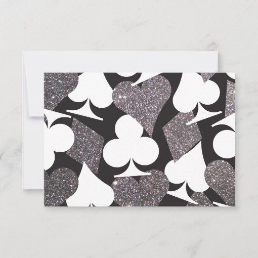 Destiny Silver Las Vegas Wedding QR code Reply RSVP Card | Zazzle