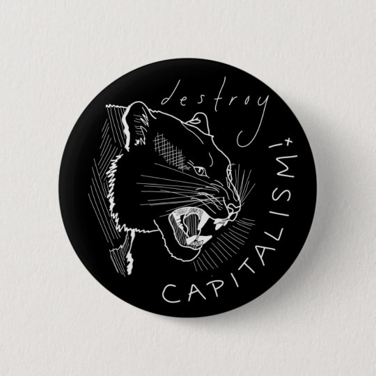 Destroy Capitalism! Pinback Button | Zazzle.com