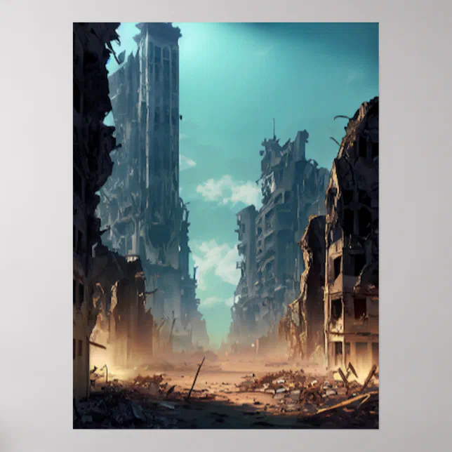 Destroyed City Poster | Zazzle