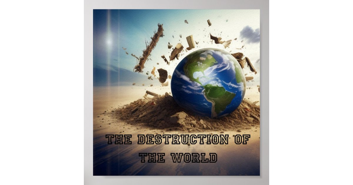 destruction poster | Zazzle