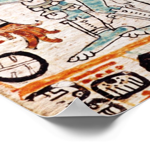 Detail from a Mayan codex Poster | Zazzle
