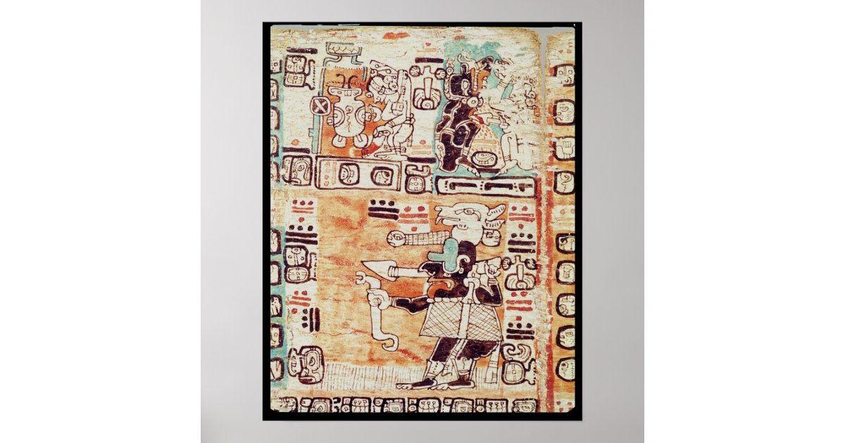 Detail from a Mayan Codex Poster | Zazzle