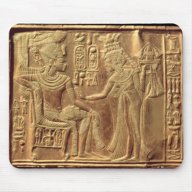 Detail from the Golden Shrine of Tutankhamun Mouse Pad | Zazzle
