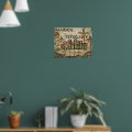 Detail of a map of Jericho Poster | Zazzle