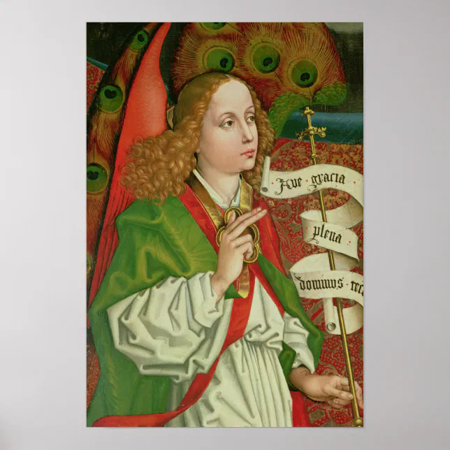 Detail of the Archangel Gabriel Poster | Zazzle