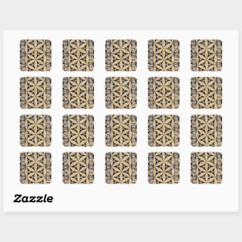 Detail of the pavement square sticker | Zazzle