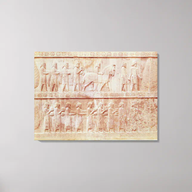 Detail of the relief frieze on the East Canvas Print | Zazzle