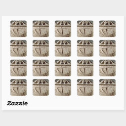 Detail of the Ship Sarcophagus, from Sidon Square Sticker | Zazzle