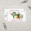 Detailed Apple and Berry Stem Business Card | Zazzle