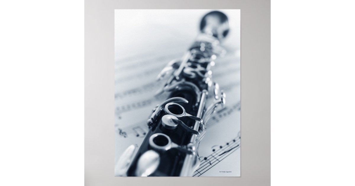Detailed Clarinet Poster | Zazzle