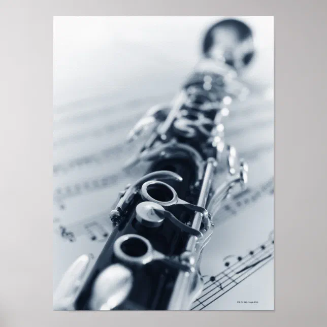 Detailed Clarinet Poster | Zazzle