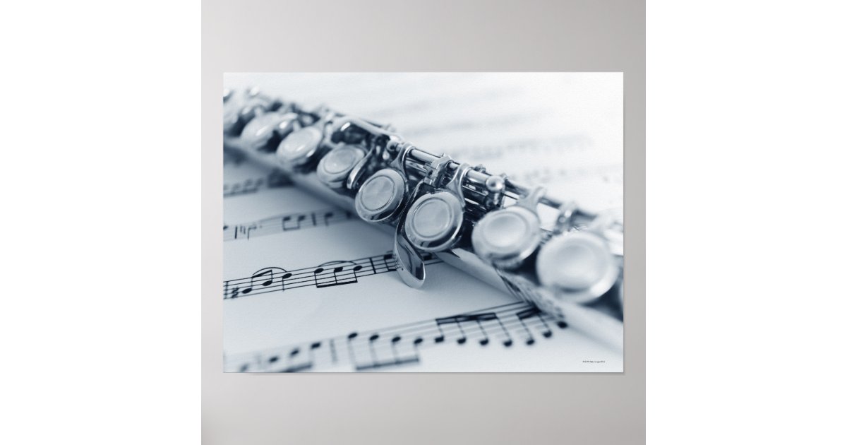 Detailed Flute Poster | Zazzle