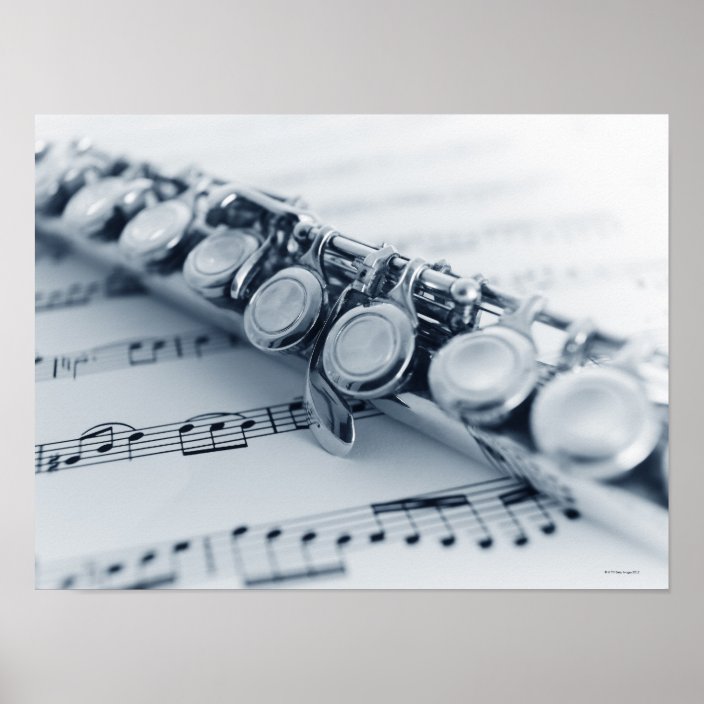 Detailed Flute Poster | Zazzle.com