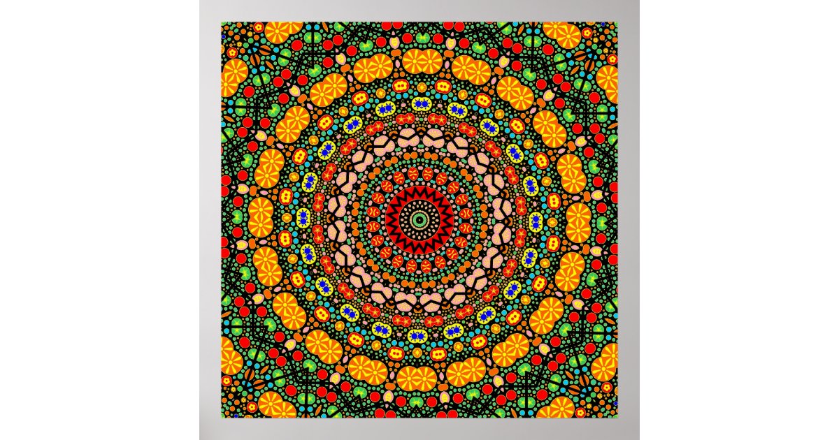 Detailed Mandala design Poster | Zazzle