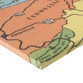 Detailed Map of 5 States - Big Walker Lookout, V Canvas Print | Zazzle