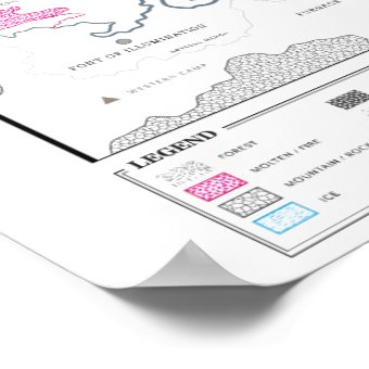 Detailed map of Hell Poster | Zazzle