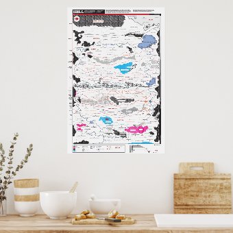 Detailed map of Hell Poster | Zazzle