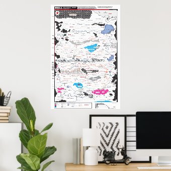 Detailed map of Hell Poster | Zazzle