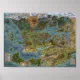 Detailed Map of the Forgotten Realms Poster | Zazzle