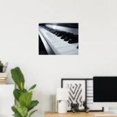 Detailed Piano Keys Poster | Zazzle