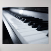 Detailed Piano Keys Poster | Zazzle