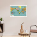 Detailed WWII World Map 1942 Poster | Zazzle