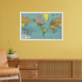 Detailed WWII World Map 1942 Poster | Zazzle