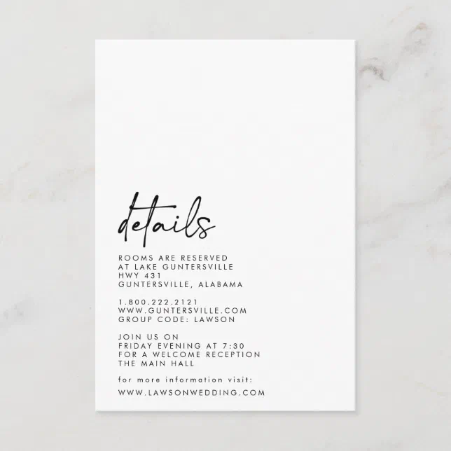 Details Card | Zazzle