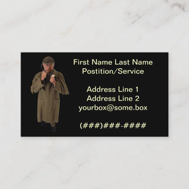 Detective Business Card | Zazzle