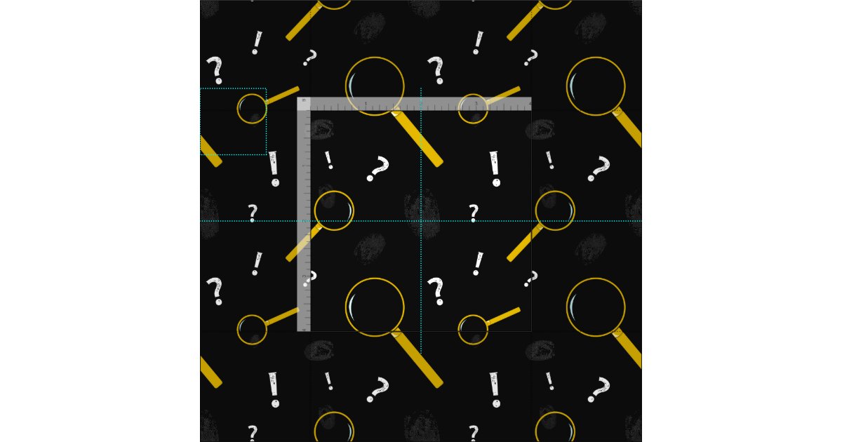 Detective Crime Scene Fabric | Zazzle