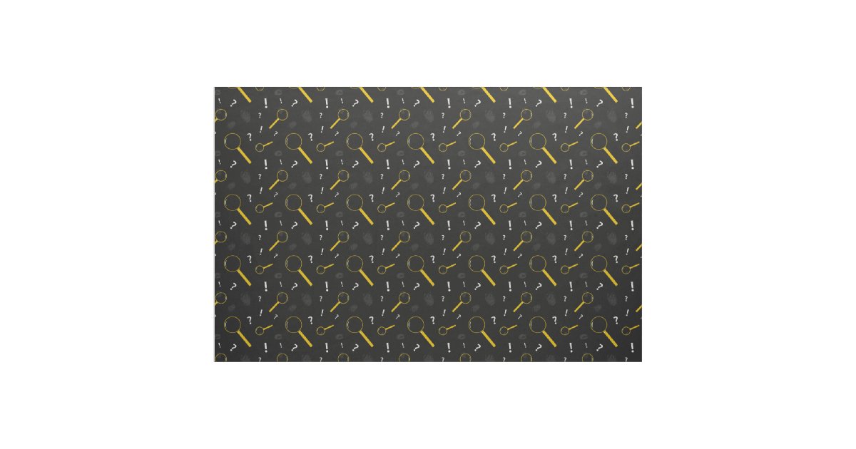 Detective Crime Scene Fabric | Zazzle