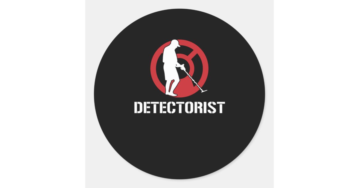 Detectorist Metal Sensor Treasure Hunters Gift Classic Round Sticker ...