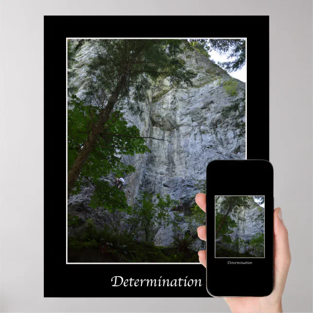 Determination Inspiration Wall Poster | Zazzle