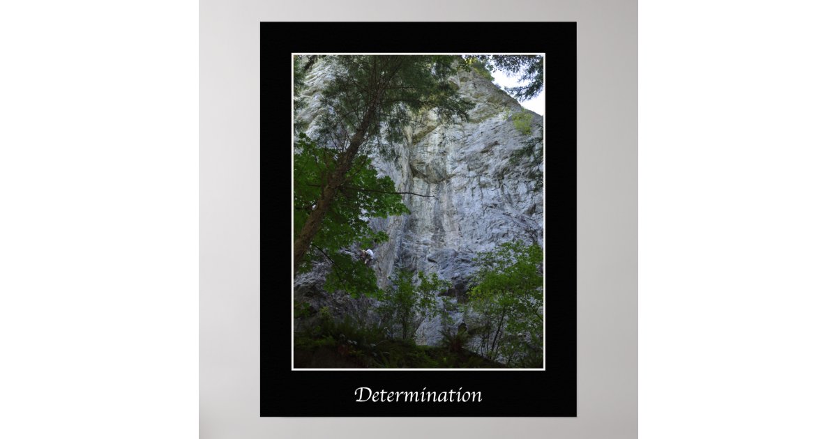 Determination Inspiration Wall Poster | Zazzle.com