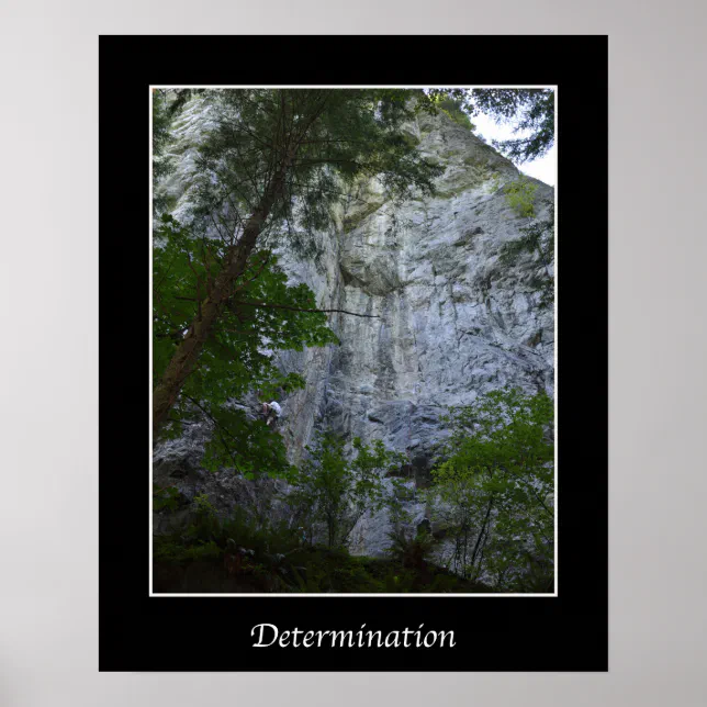 Determination Inspiration Wall Poster | Zazzle