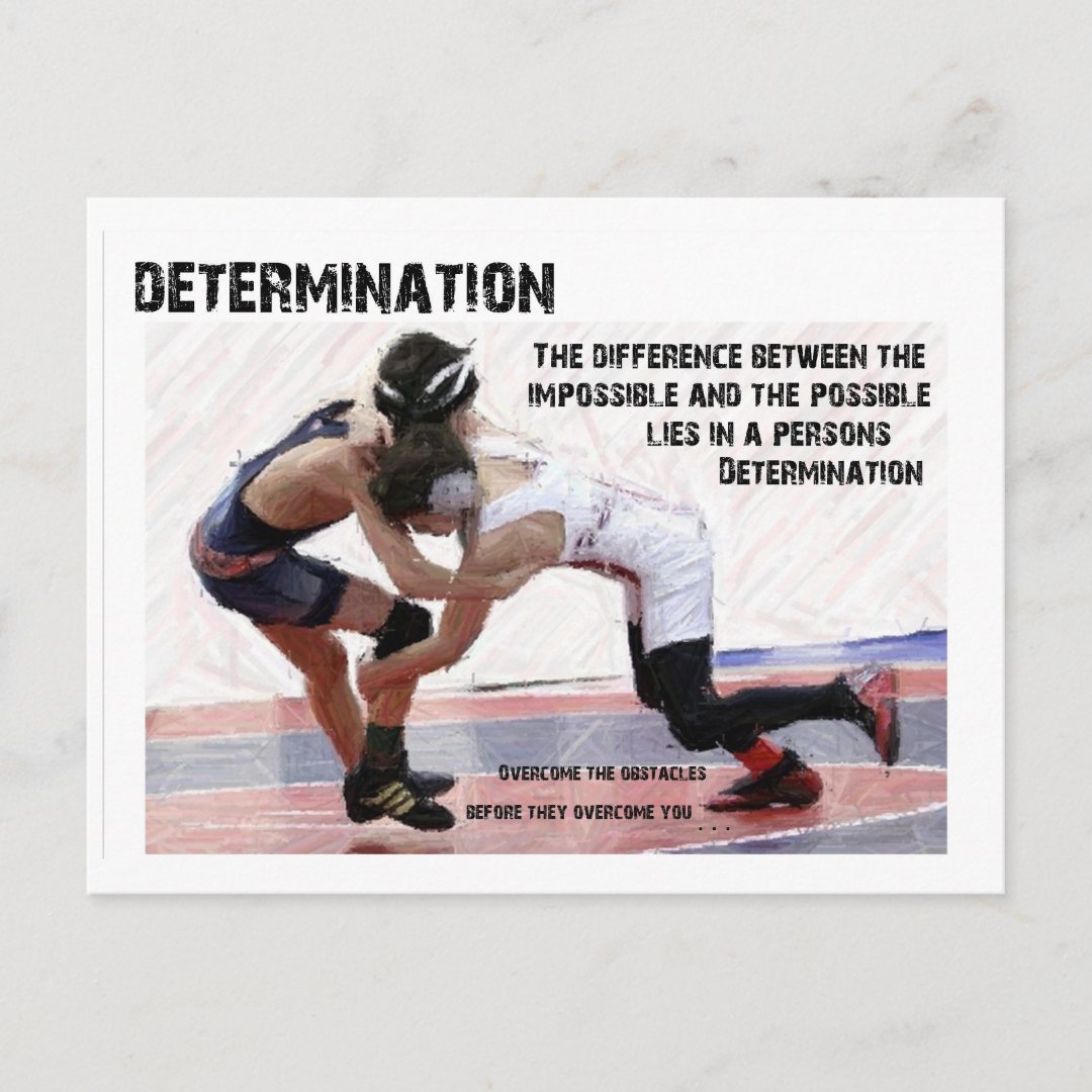 Determination Postcard | Zazzle