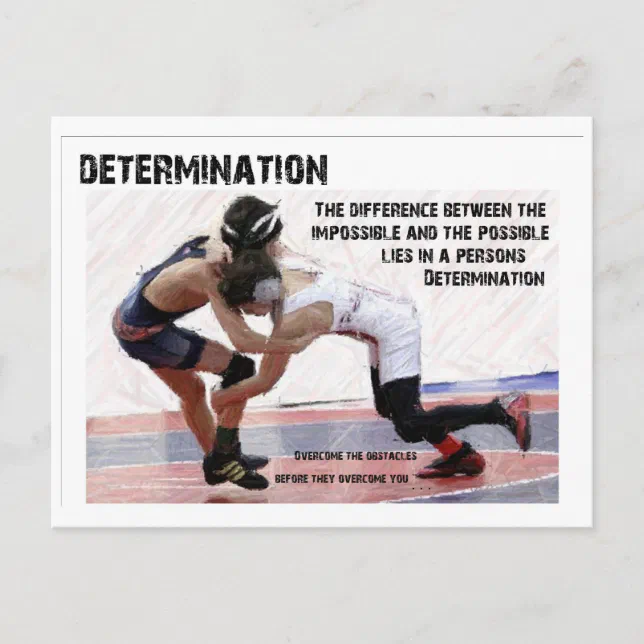 Determination Postcard | Zazzle