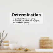 Determination Poster | Zazzle