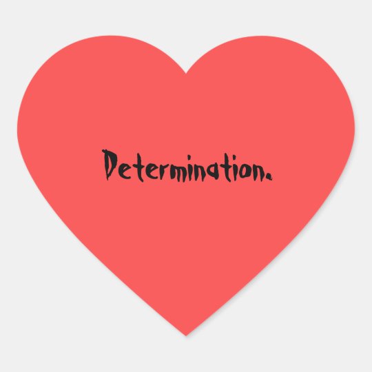 Determination Red Soul Sticker | Zazzle.com