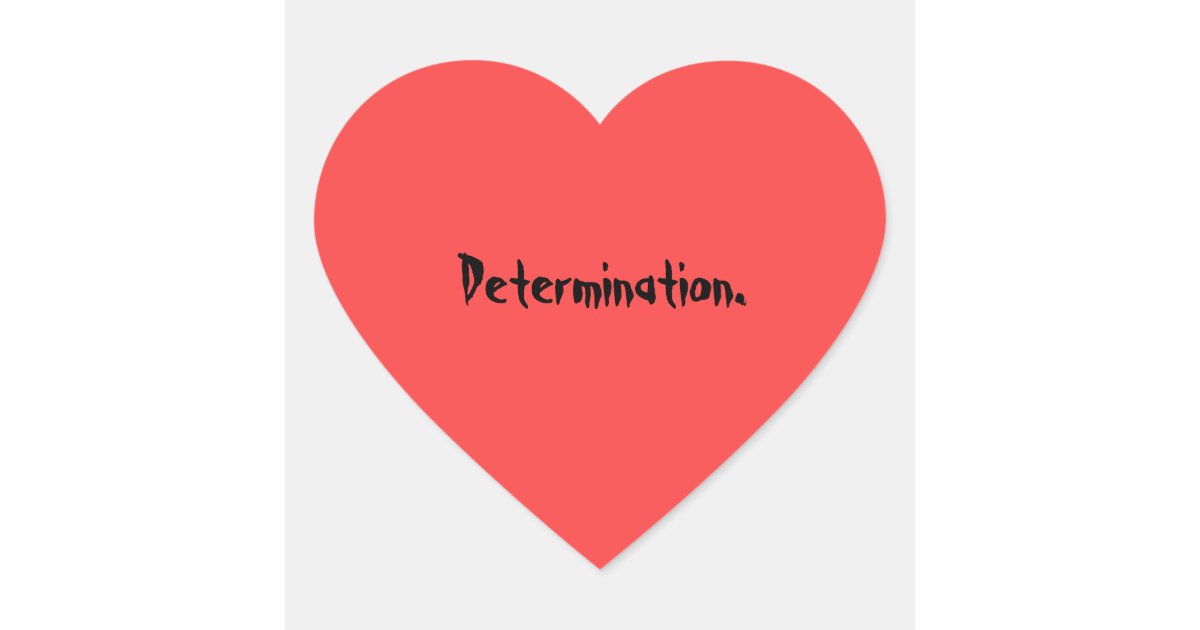 Determination Red Soul Sticker | Zazzle