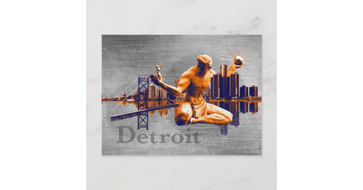 Detroit City Postcard | Zazzle