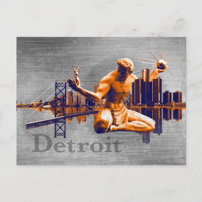 Detroit City Postcard | Zazzle
