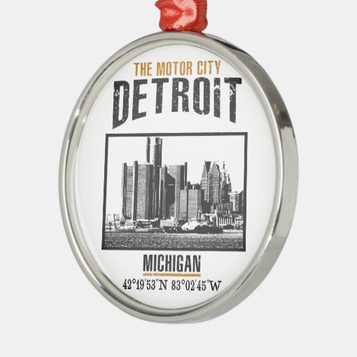 Detroit Metal Ornament | Zazzle