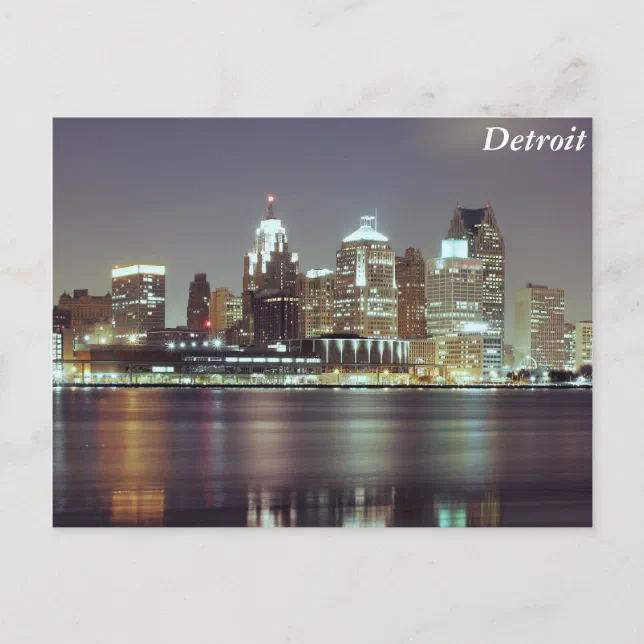 Detroit, Michigan Postcard | Zazzle