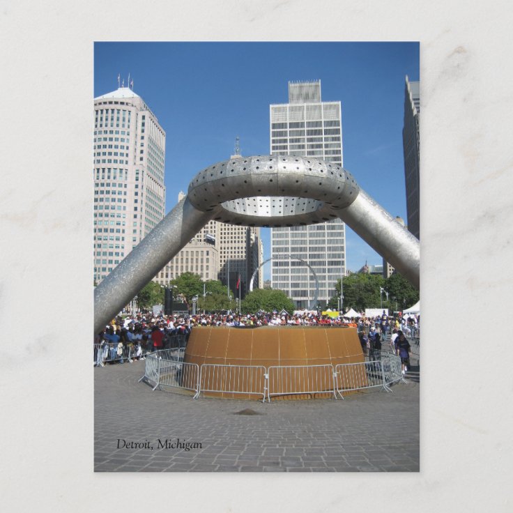Detroit, Michigan Postcard | Zazzle
