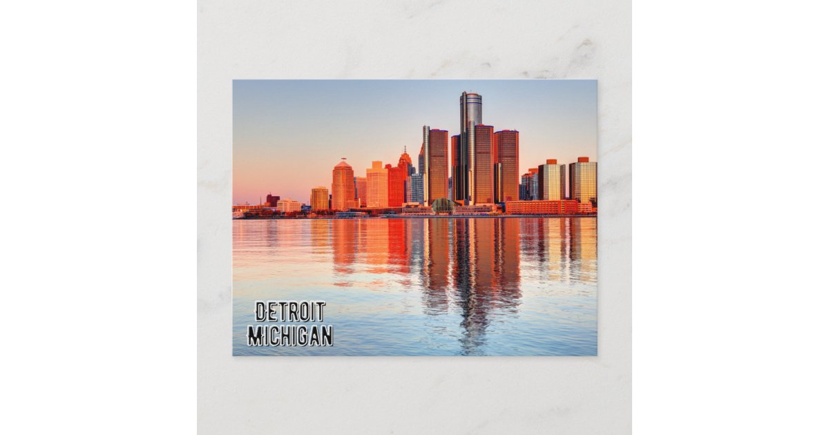 Detroit Michigan Postcard | Zazzle