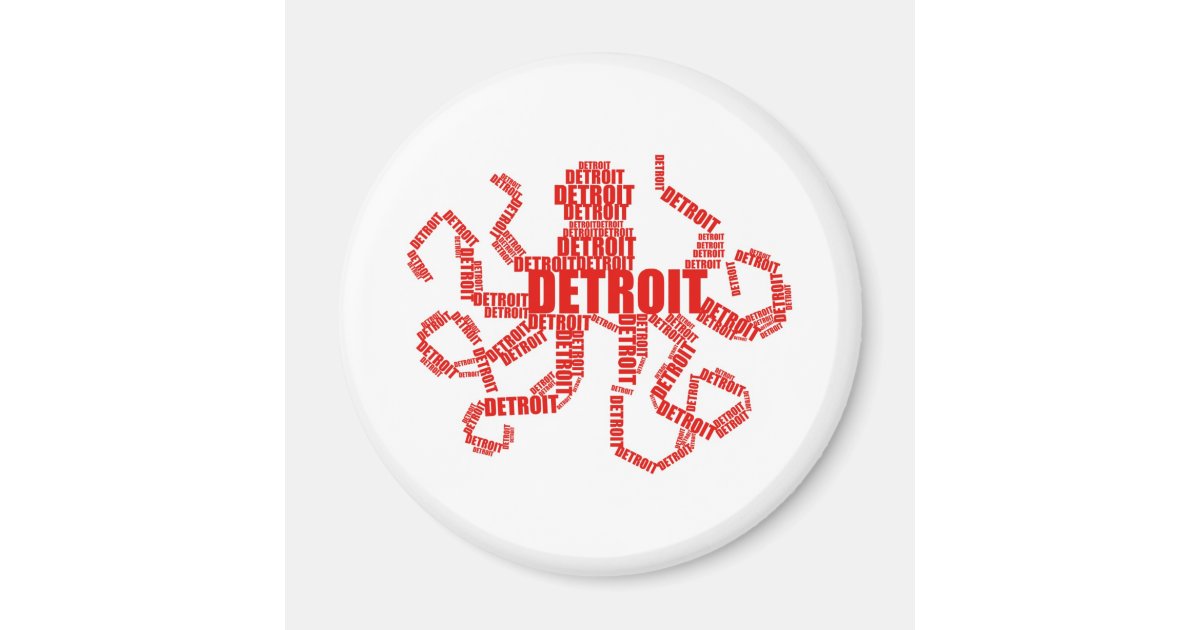 Detroit Octopus Magnet | Zazzle