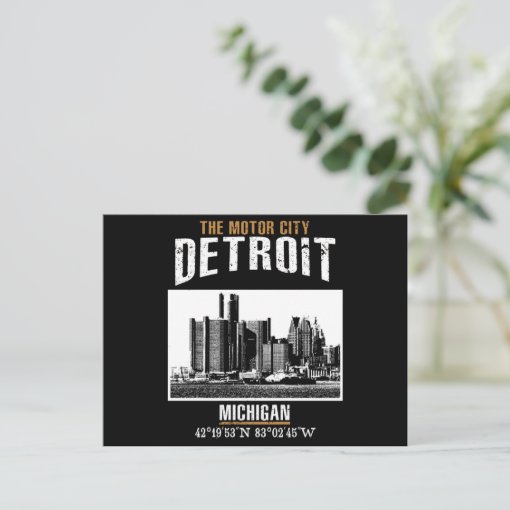 Detroit Postcard | Zazzle