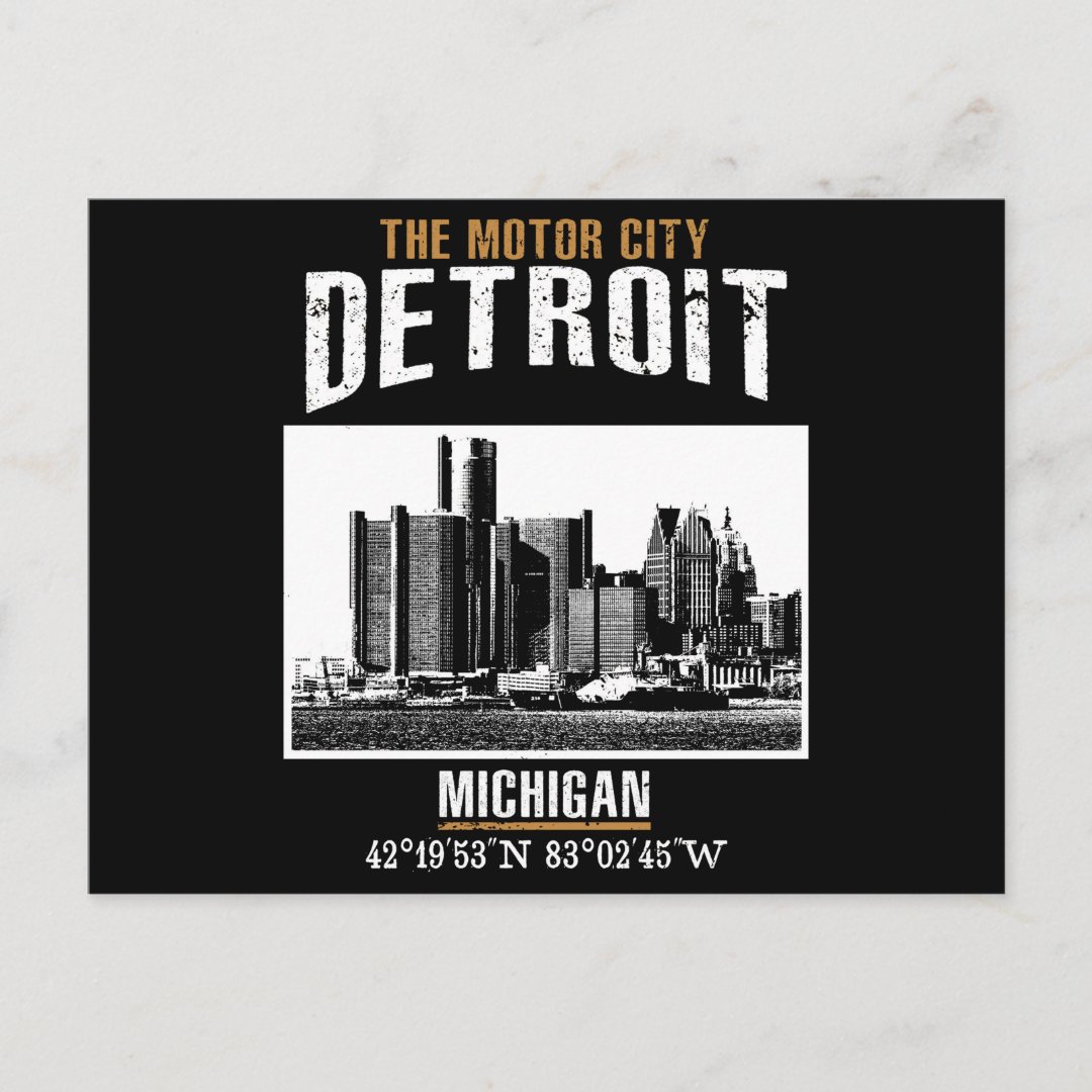 Detroit Postcard | Zazzle